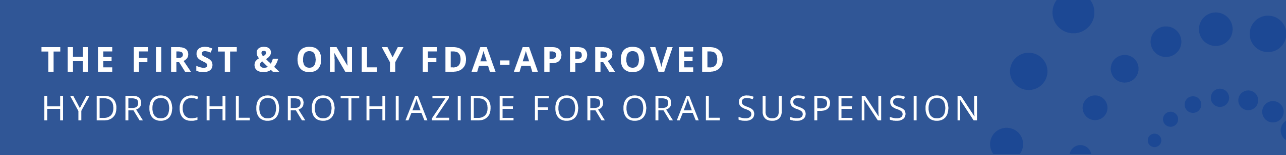 Liquid oral hydrochlorothiazide treatment | INZIRQO